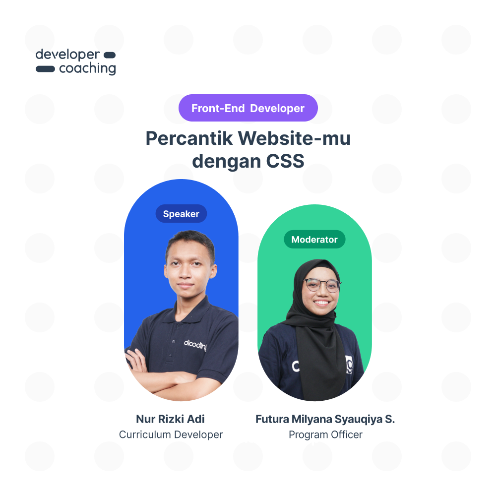 Dicoding Developer Coaching #103: Front-End | Percantik Website-mu dengan CSS - Dicoding Indonesia