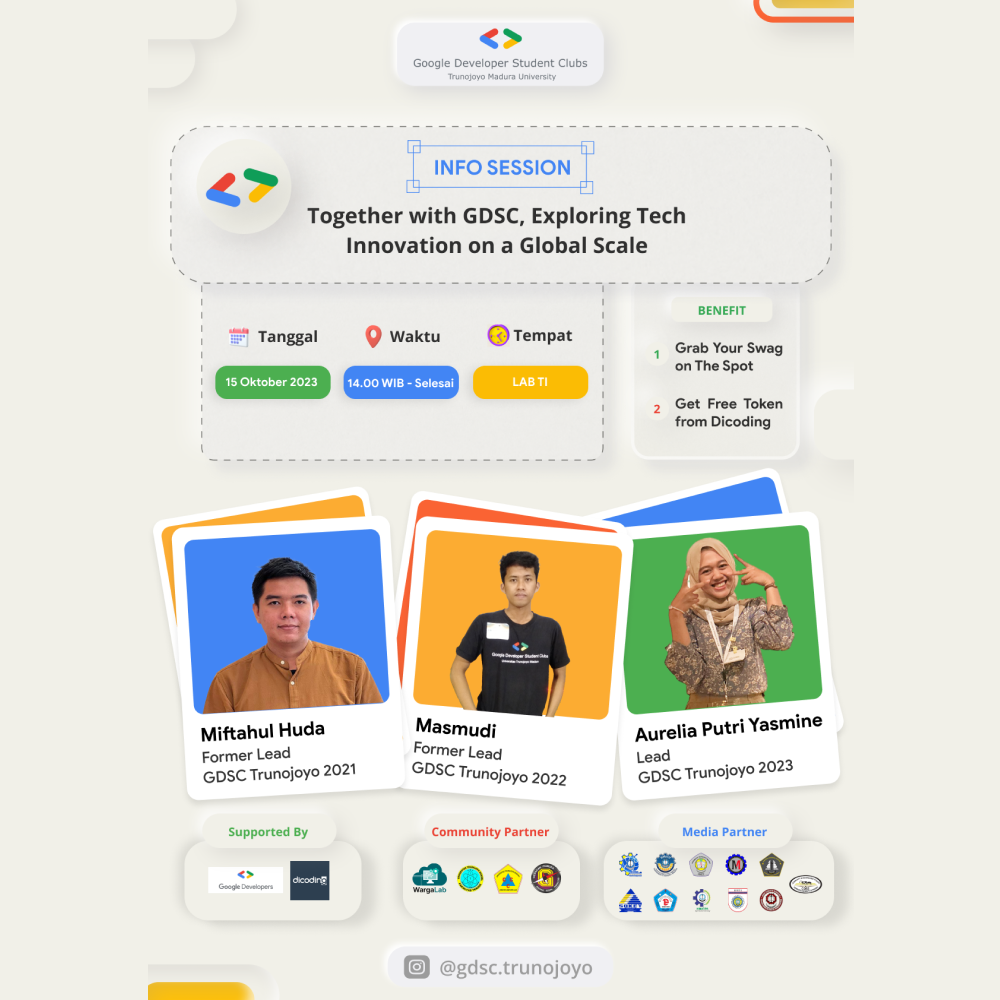 Info Session : Together with GDSC, Exploring Tech Innovation on a ...