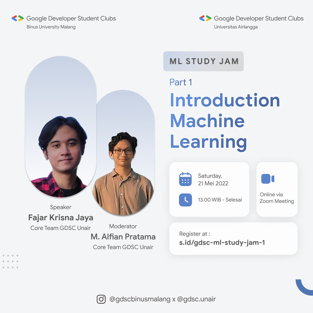 ML Study Jam : Introduction Machine Learning - Dicoding Indonesia