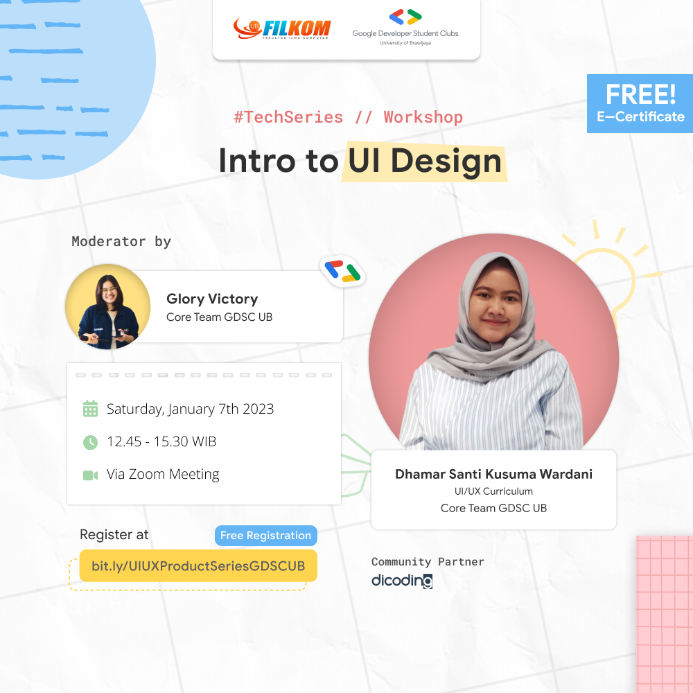 #ProductSeries Workshop: “Intro to UI Design” - Dicoding Indonesia